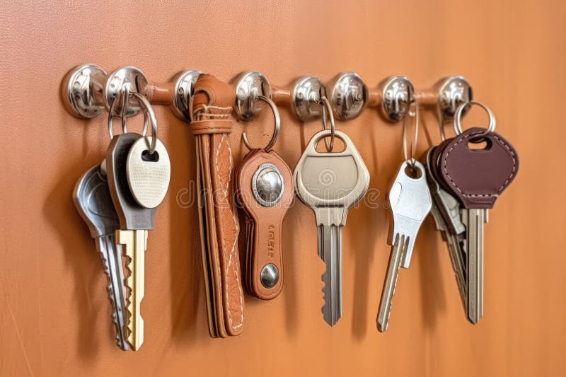 Keychain - Generative AI stock illustration. Illustration of home ...