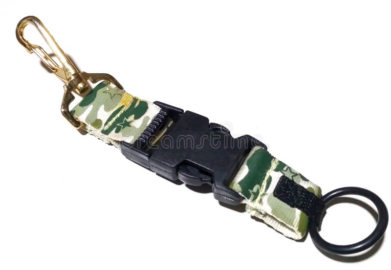 Keychain, Lock Strap, Military Lab, Camouflage Pattern Stock Image ...