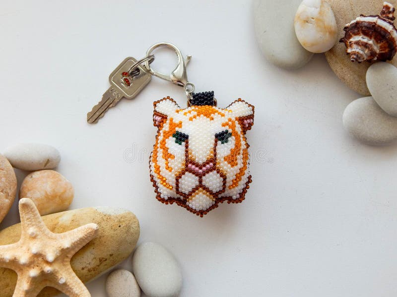 Keychain Shape Tiger Head White Background Stock Photos - Free ...