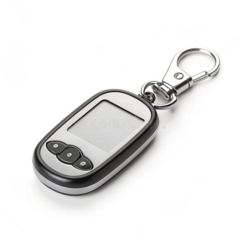 Keychain Tracking Device White Background Stock Illustration ...