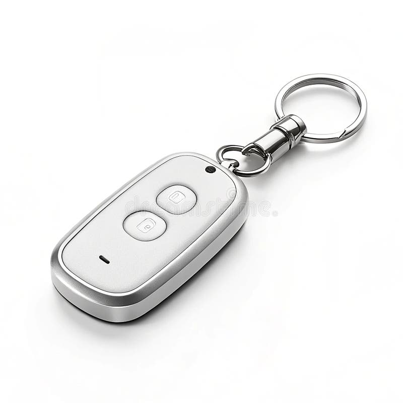 Keychain Tracking Device White Background Stock Illustration ...