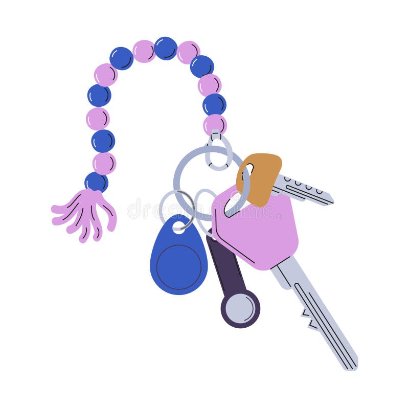 Colored Keyrings Stock Illustrations – 14 Colored Keyrings Stock ...