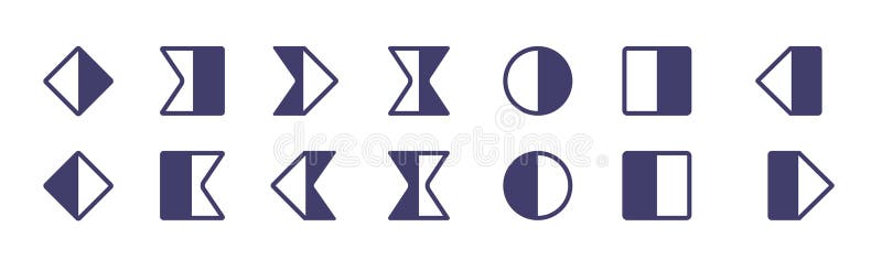 Keyframe Icons Collection for Motion Graphics with Linear Bezier and ...