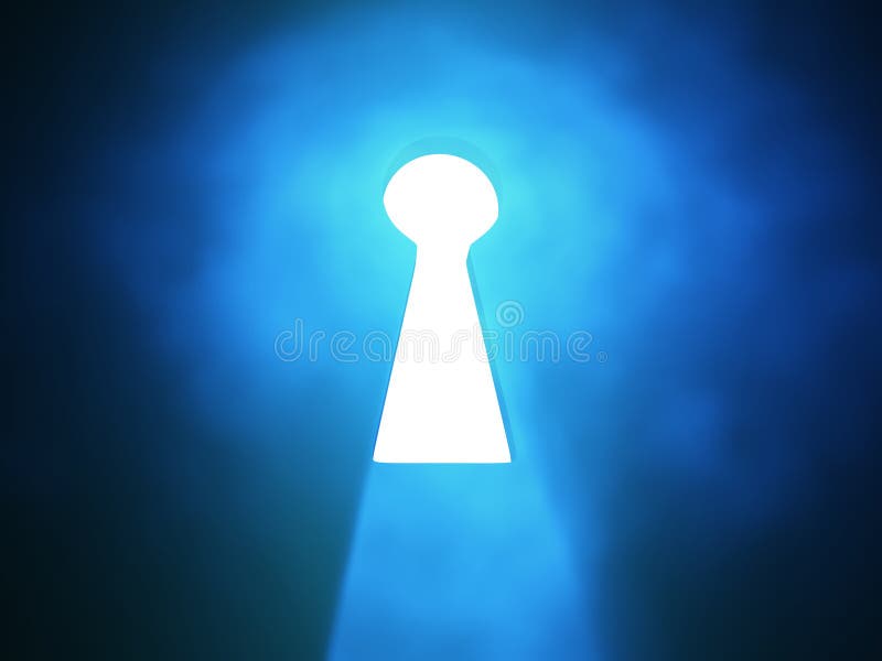 Keyhole stock illustration. Illustration of light, illumination - 3492766