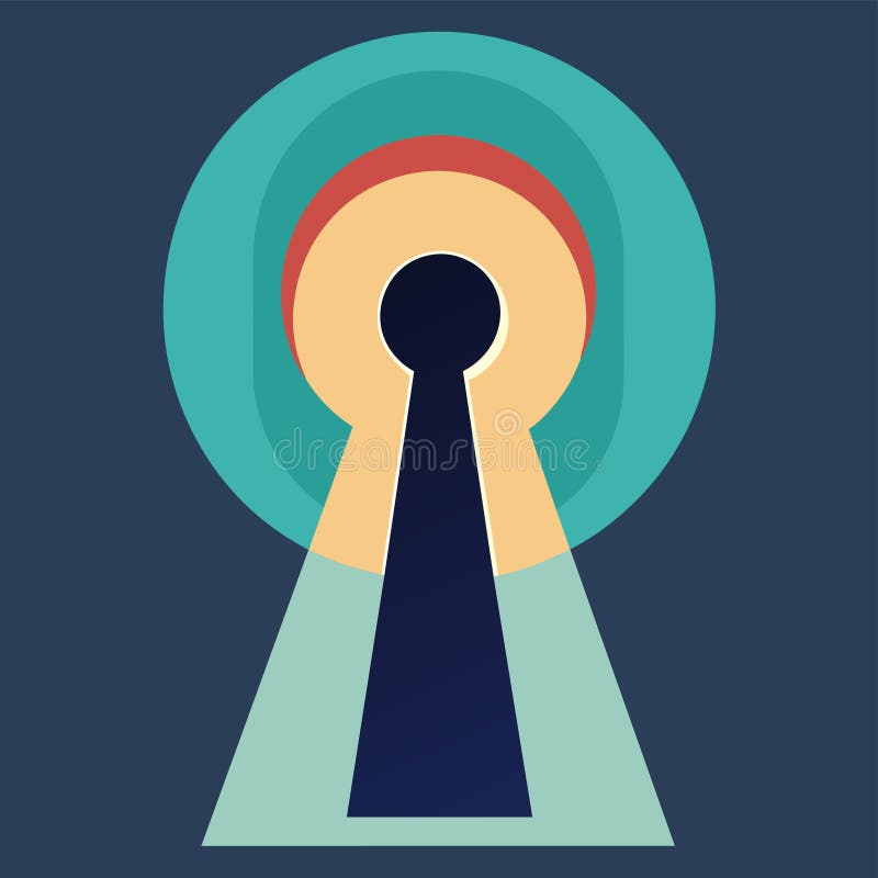 A Keyhole with a Beam of Light Shining through it, Creating a Glowing ...