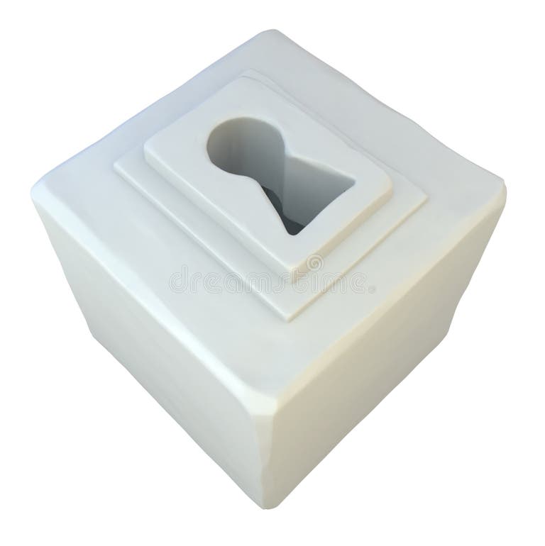 Keyhole Box, White stock illustration. Illustration of keyhole - 20705564