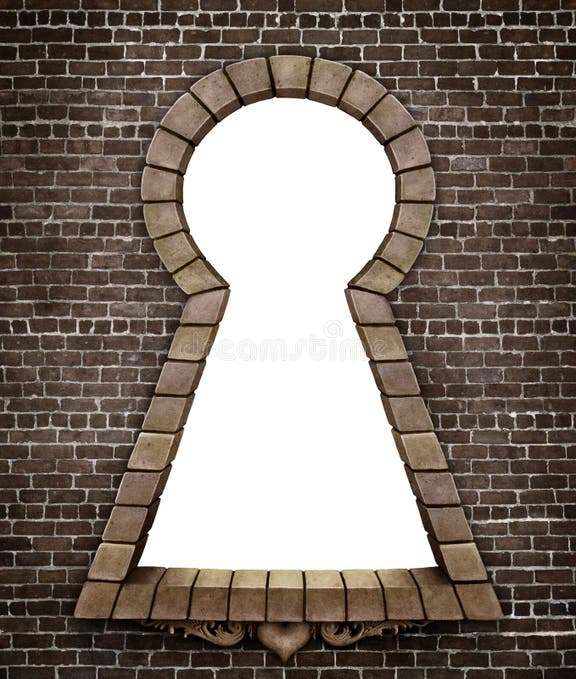 Keyhole stock illustration. Illustration of stone, isolate - 323085868