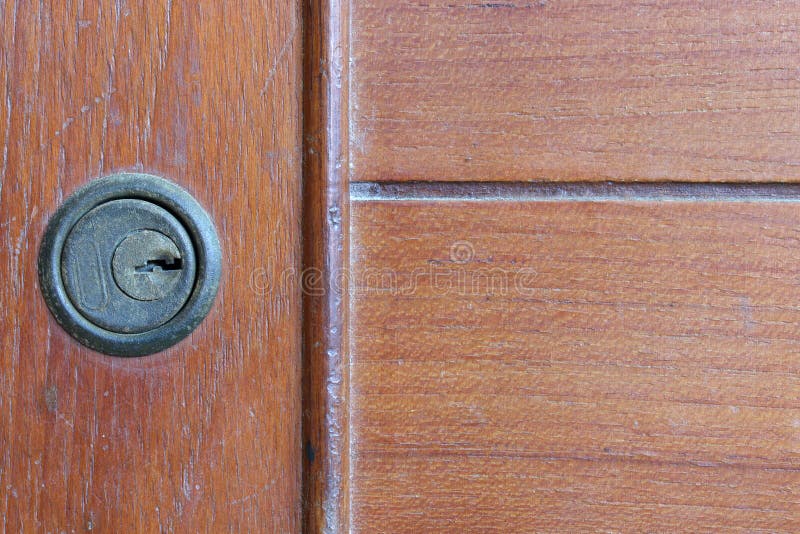 Keyhole on a cabinet. stock photo. Image of background - 54791536