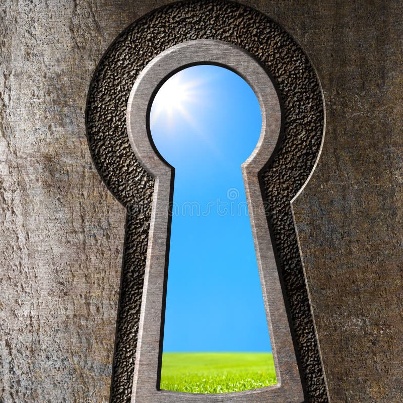 Keyhole concept stock photo. Image of rusty, idea, design - 34006706