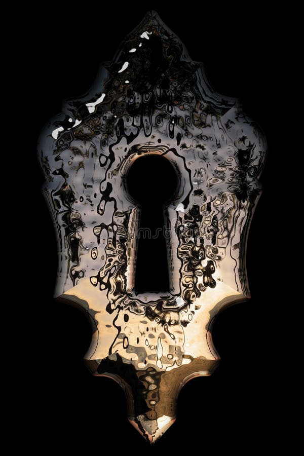 The Keyhole, Decorative Design Element, Imitation Molten Metal ...