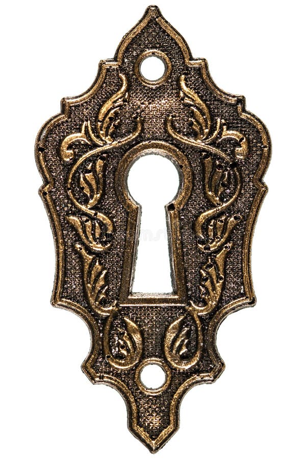 The Keyhole, Decorative Design Element, Isolated on White Background ...