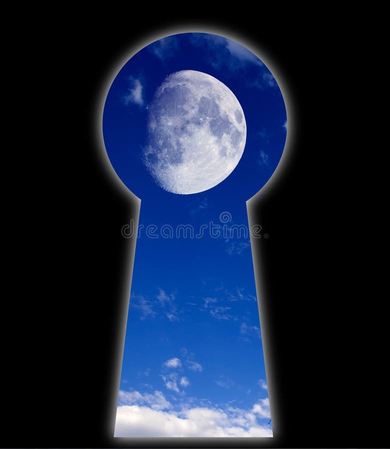 Keyhole - the door stock illustration. Illustration of dream - 14372596