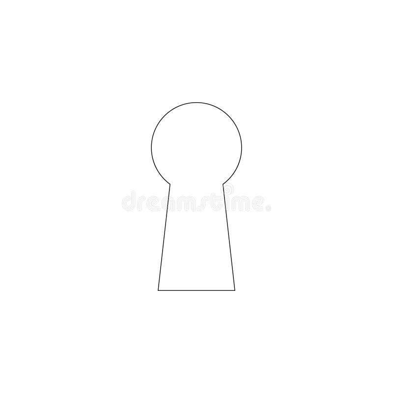 Keyhole. flat vector icon stock vector. Illustration of concept - 149673750