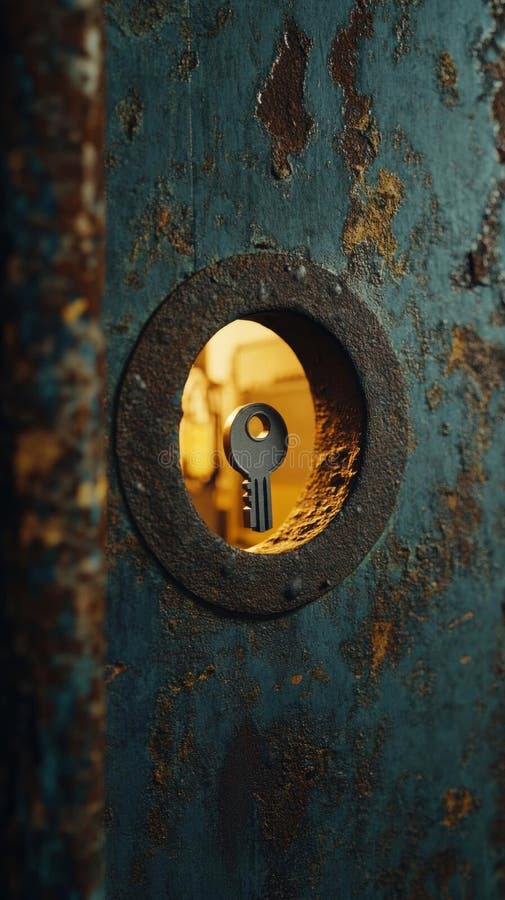 The Keyhole, a Glimpse into the Unknown Stock Illustration ...
