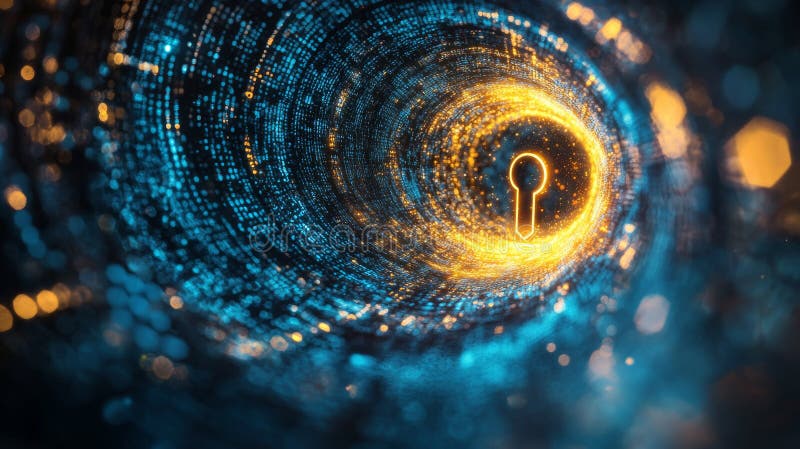 Digital Keyhole Glowing Cyber Tunnel Stock Photos - Free & Royalty-Free Stock Photos from Dreamstime