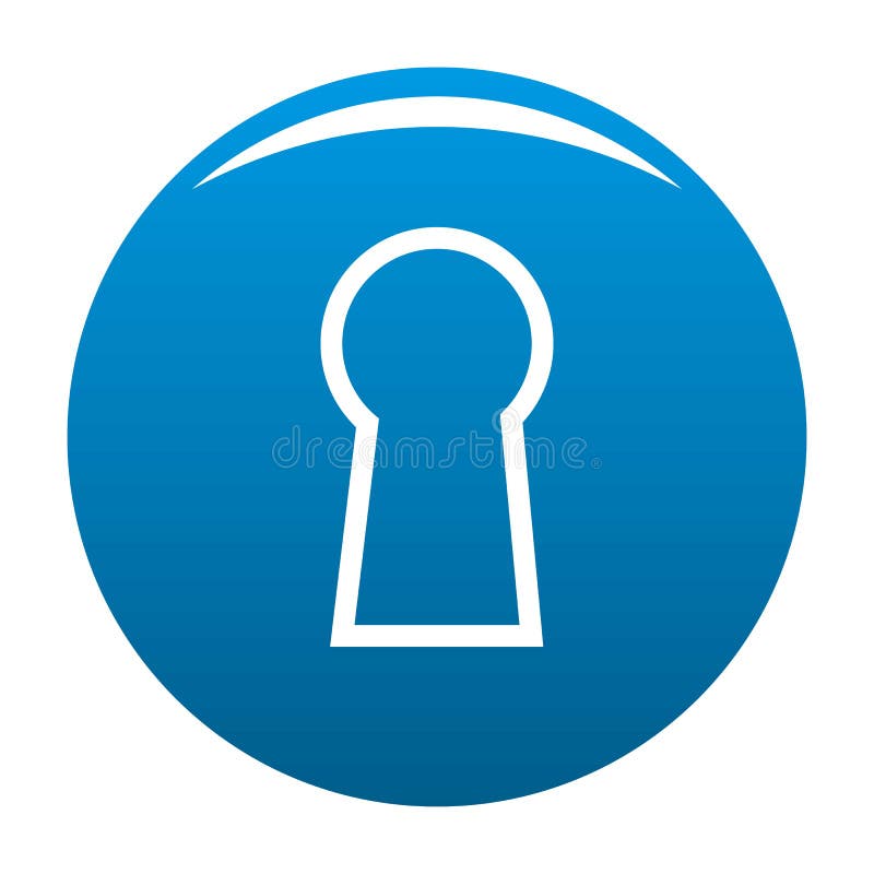 Keyhole icon simple stock illustration. Illustration of ...