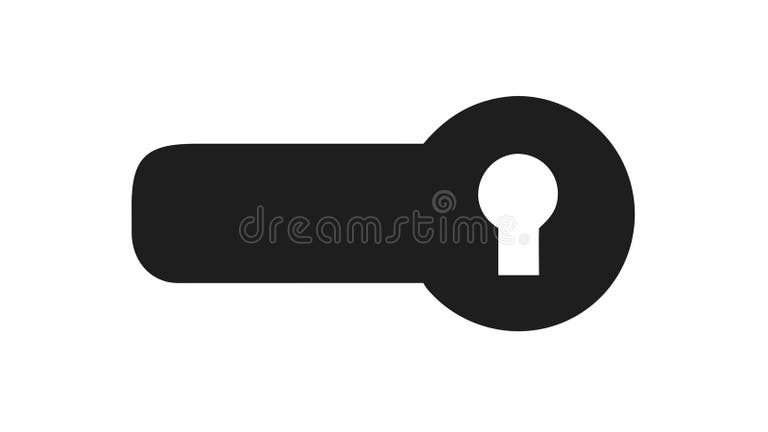 Keyhole Icon for Security and Access, Vector Design Generative AI Stock ...