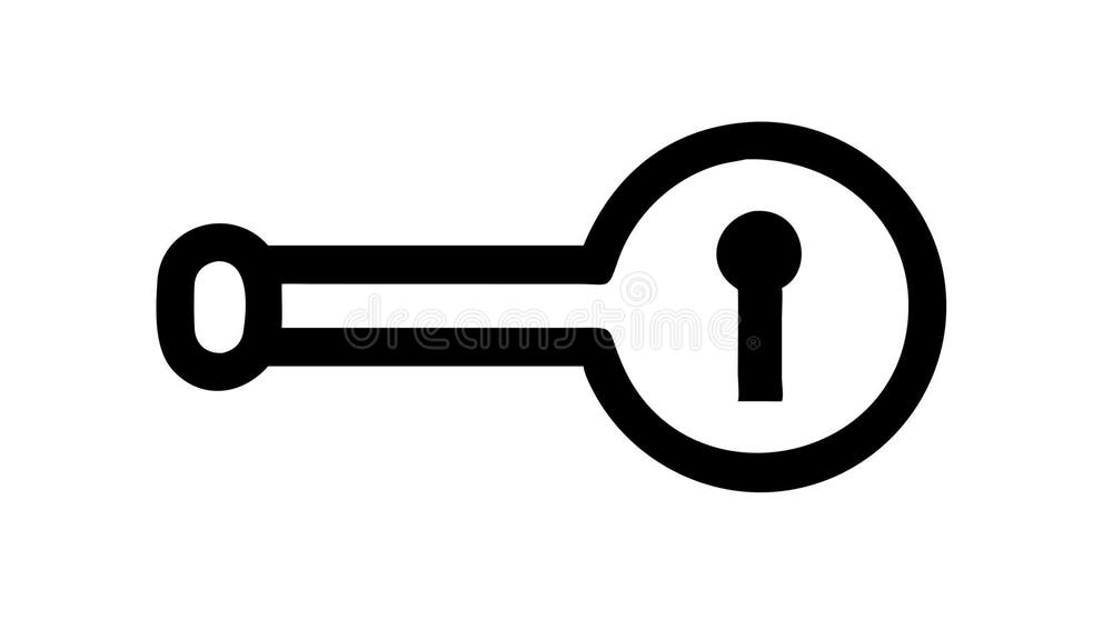 Keyhole Icon for Security Unlock Features, Vector Design Generative AI ...