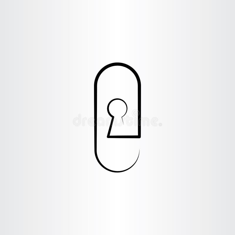 Keyhole icon vector design stock vector. Illustration of safety - 203983751