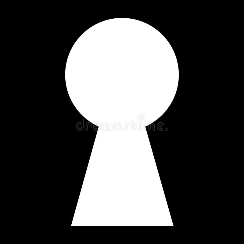 Keyhole Icon Vector. Key Hole Symbol, Logo Illustration Stock Vector ...