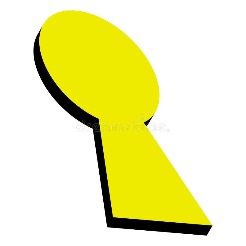 Keyhole Icon Vector. Key Hole Symbol, Logo Illustration Stock Vector ...
