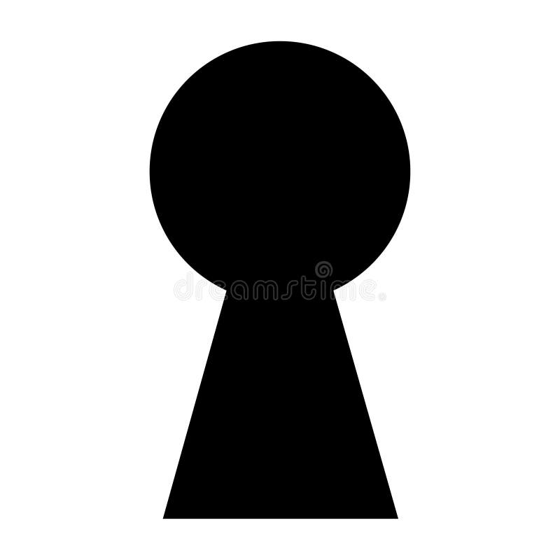 Keyhole Icon Vector. Key Hole Symbol, Logo Illustration Stock Vector ...