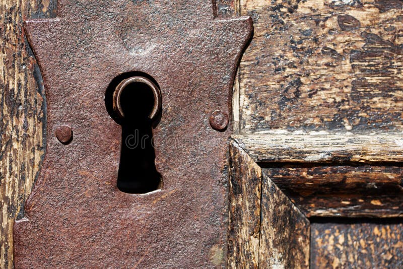 Ancient keyhole stock photo. Image of macro, abstract, brown - 982446