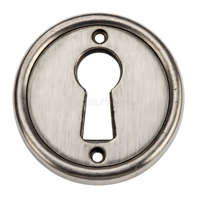 Keyhole Isolated on White Background Stock Illustration - Illustration ...