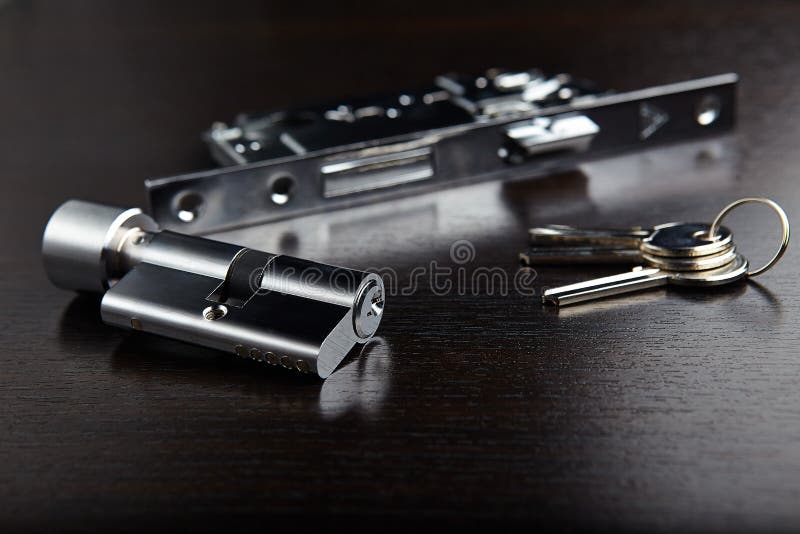 Keyhole, key and lock stock photo. Image of background - 41204784