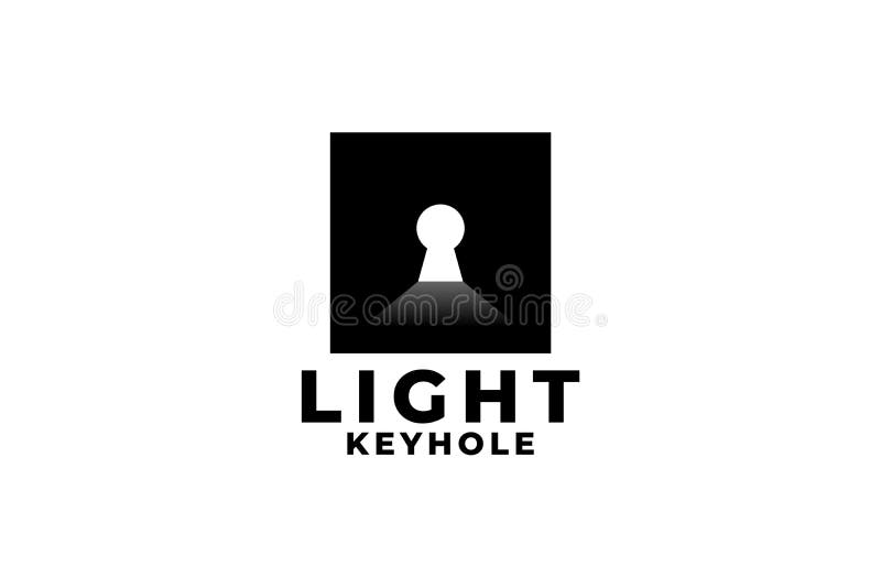 Keyhole with Light Rays. Elegant Logo for Any Business Stock Vector ...