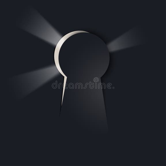 Keyhole with lights stock vector. Illustration of holes - 27264238