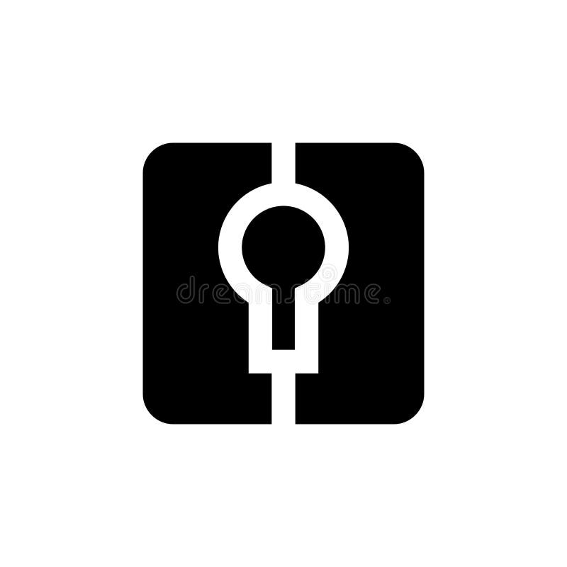Keyhole Icon Design, Lock Symbol Vector Illustration Stock Vector ...