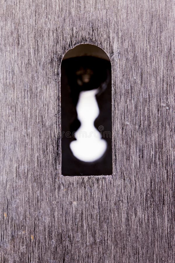 Keyhole in Oval Shape. in Metallic Color Stock Image - Image of ...