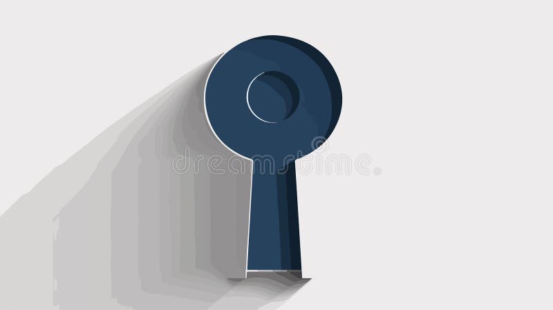 A Keyhole with Shadow on a Transparent Background, Symbolizing Security ...