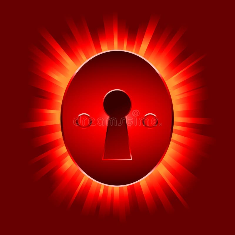 Keyhole on Shiny Background Stock Illustration - Illustration of idea ...