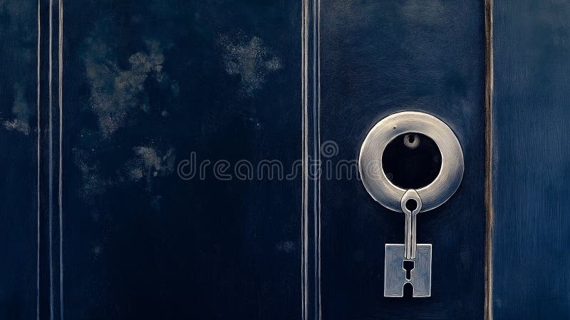 Keyhole Shown Dark Blue Background Stock Photos - Free & Royalty-Free ...