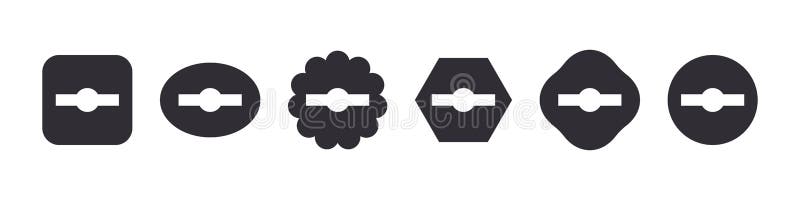 Keyhole Icons. Linear Design. Lock Icons. Keyhole Vector Icons Isolated ...