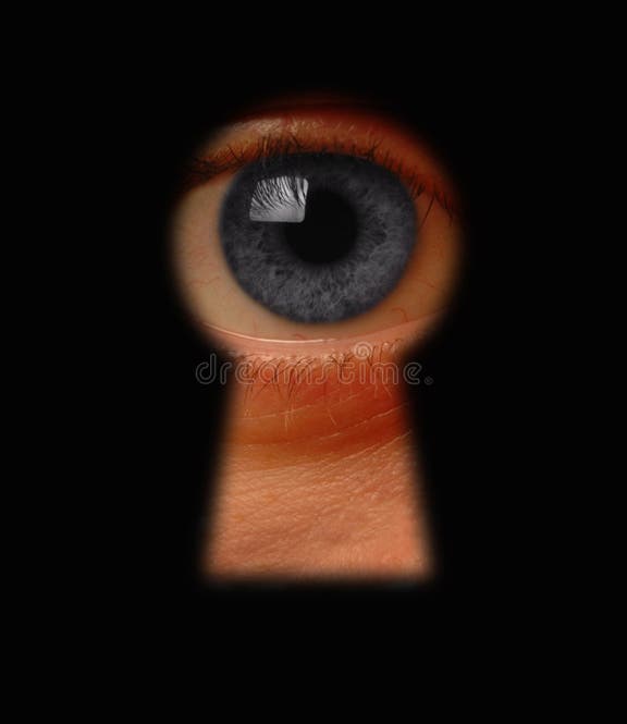 Keyhole surveillance stock photo. Image of investigate - 31353966