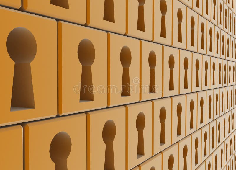 Keyhole Wall stock illustration. Illustration of limit - 4805703