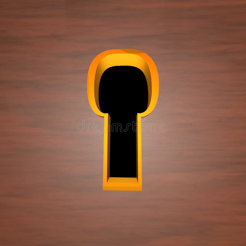 Keyhole stock illustration. Illustration of security - 49433444