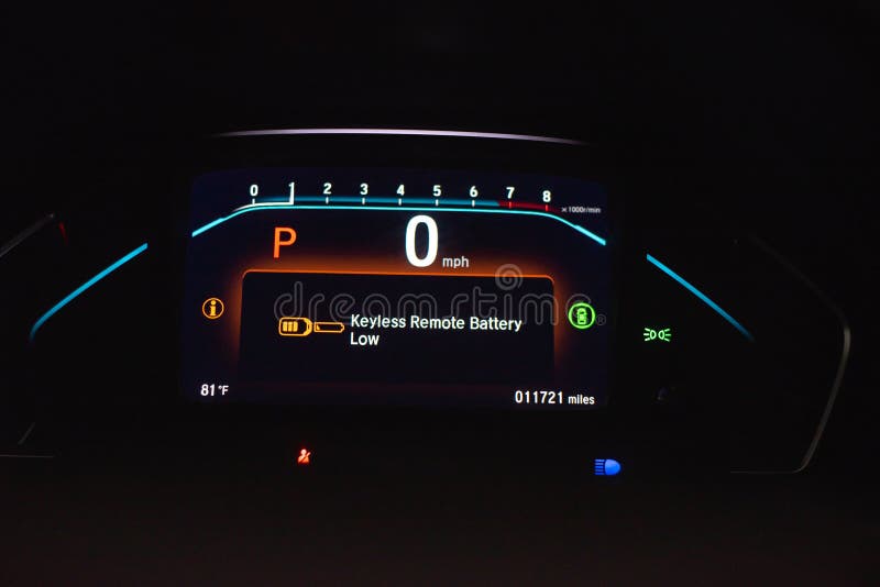 Keyless Remote Battery Low Warning Indicator Stock Photos - Free ...