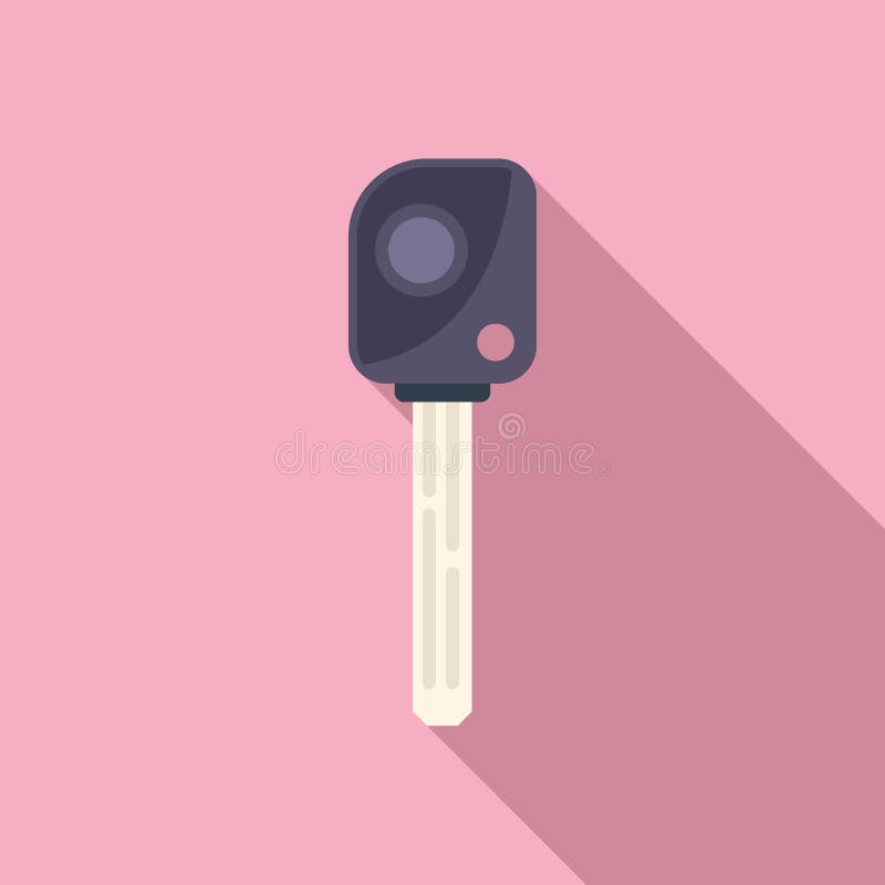 Keyless Smart Icon Flat Vector. Car Remote Stock Vector - Illustration ...