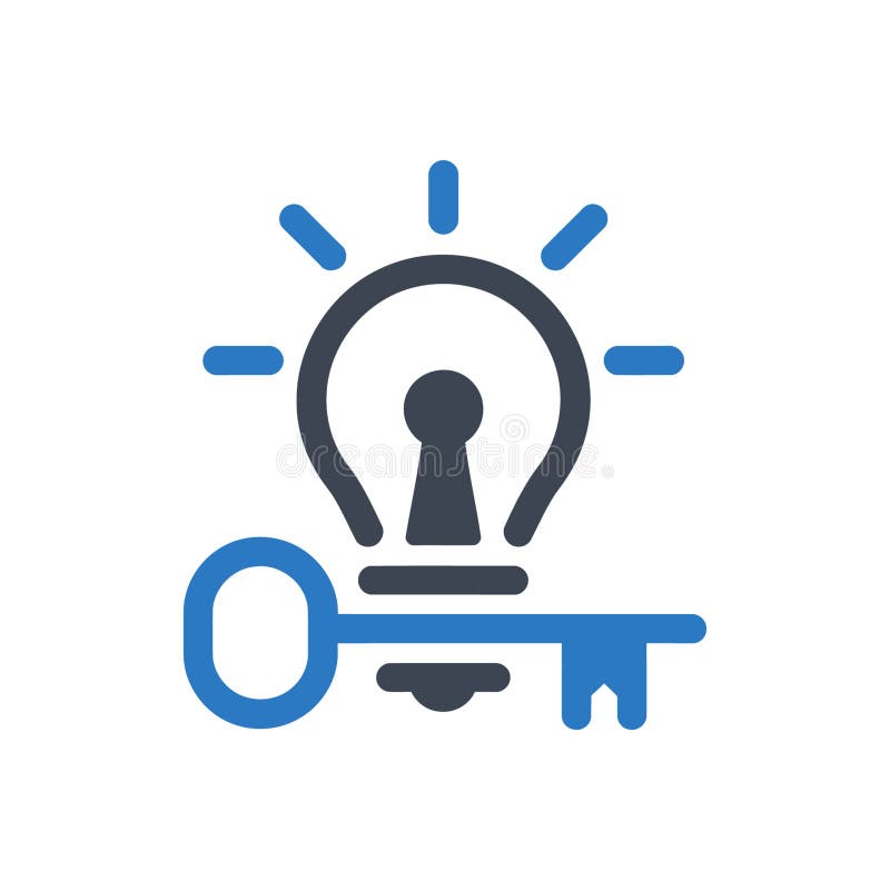 Keylight Idea Icon stock vector. Illustration of security - 361702217