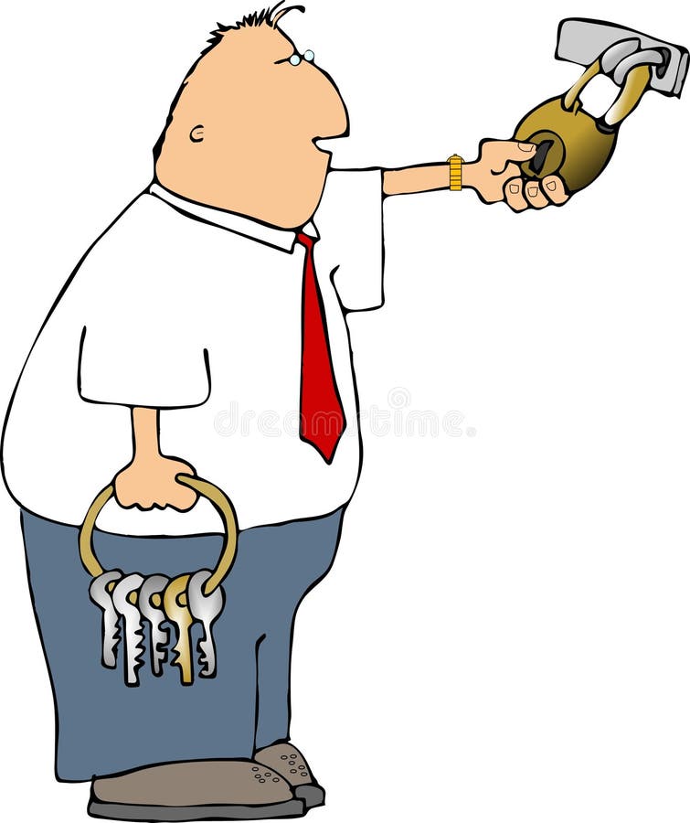 Keymaster stock illustration. Illustration of cartoon, ring - 506565