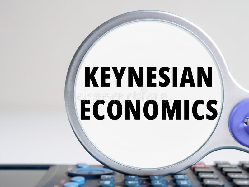 Keynesian Economics Title Term Meaning on an Economic Topic Stock Image ...
