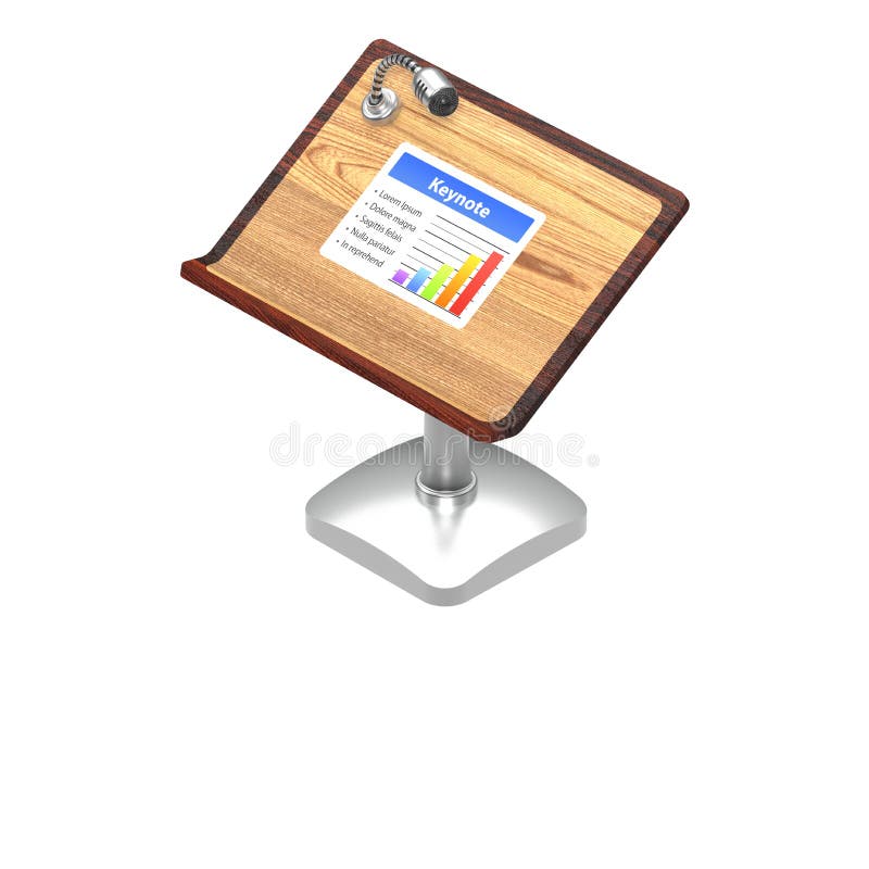 Keynote Icon Isolated on White Stock Illustration - Illustration of ...