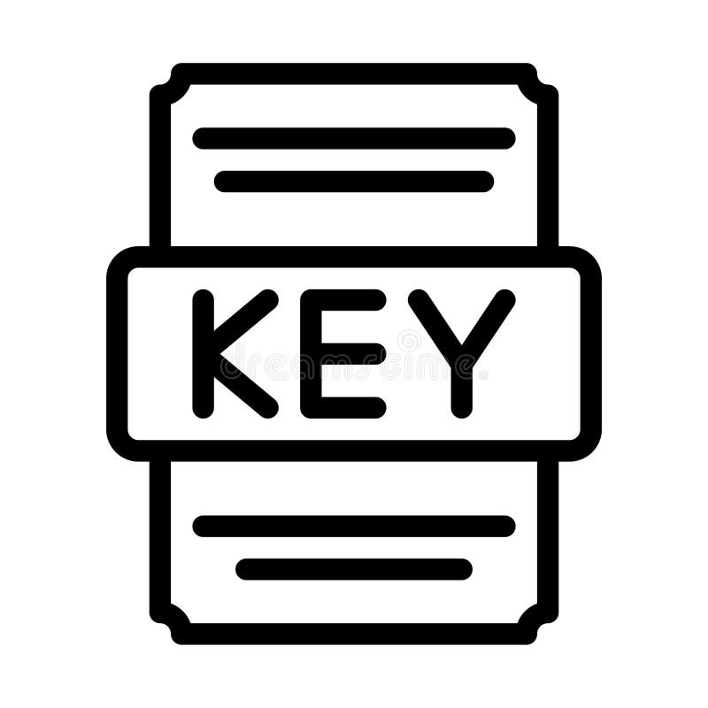 Keynote Icons File Type. Spreadsheet Files Document Icon with Outline ...