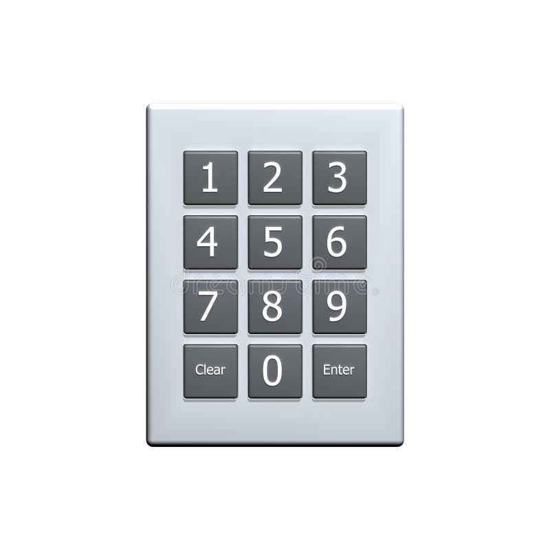 Atm keypad stock vector. Illustration of buttons, code - 11242995
