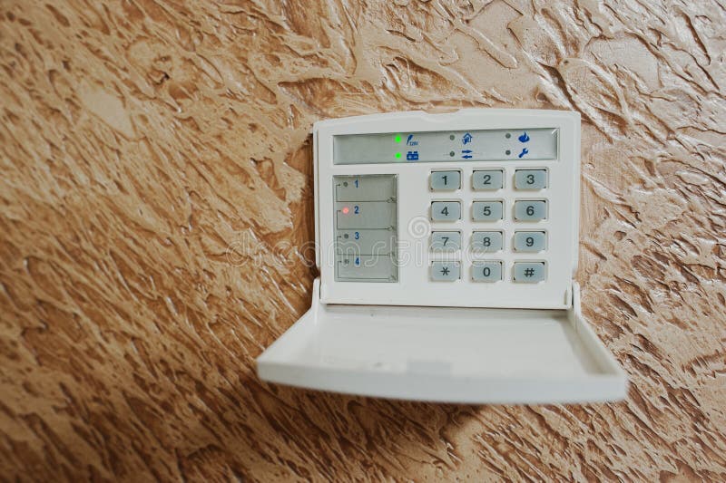 Keypad for Access Control at Home Security Stock Image - Image of home ...