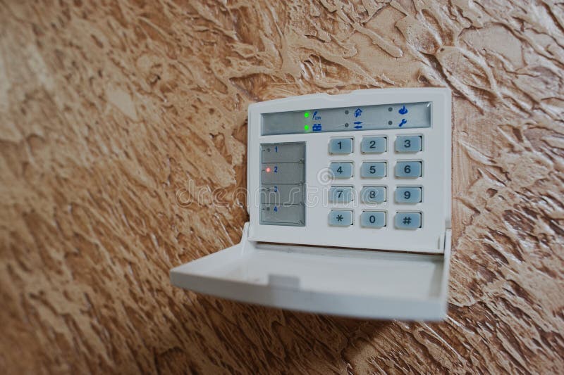 Keypad for Access Control at Home Security Stock Photo - Image of ...